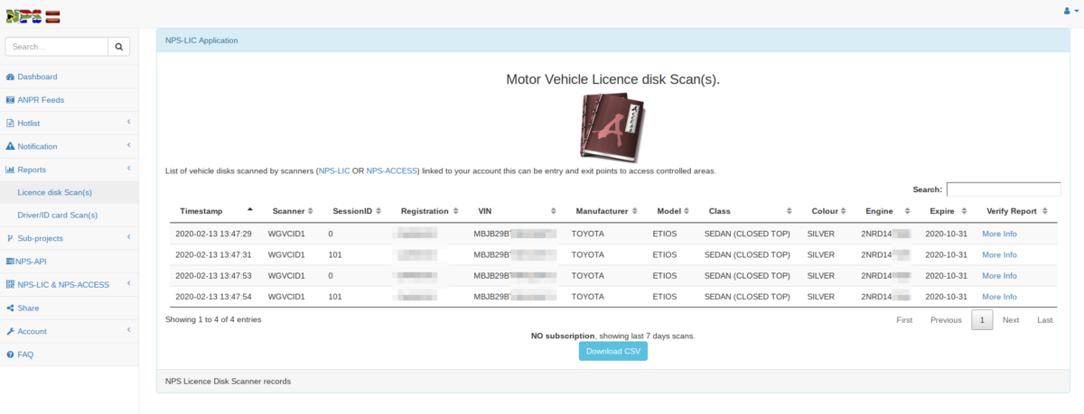 Quick Setup Scanner - NP Tracker projects