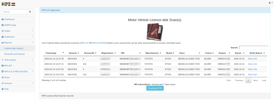 Quick Setup Scanner - NP Tracker projects